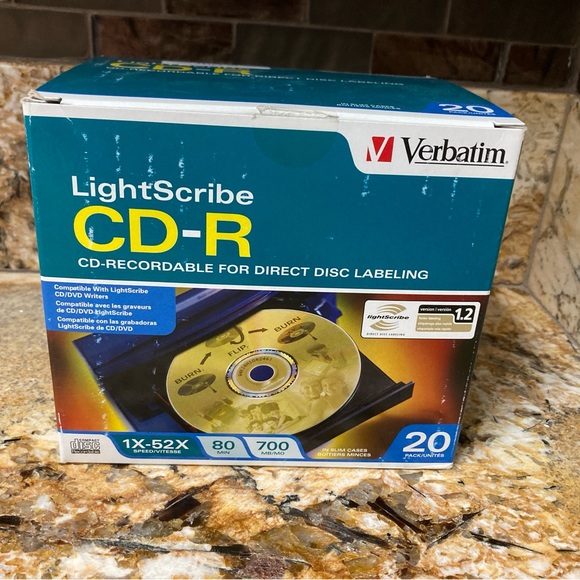 Verbatim | Media | Verbatim Lightscribe Cdr 8 Pack | Poshmark